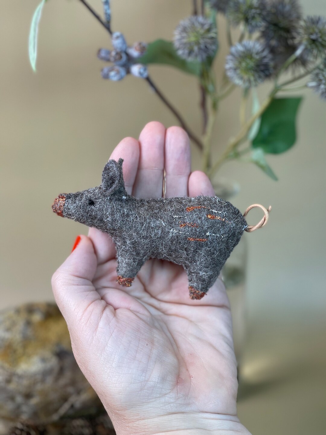 Wild Boar, Young Boar, Christmas, Tree Decoration. Christmas Decoration ...