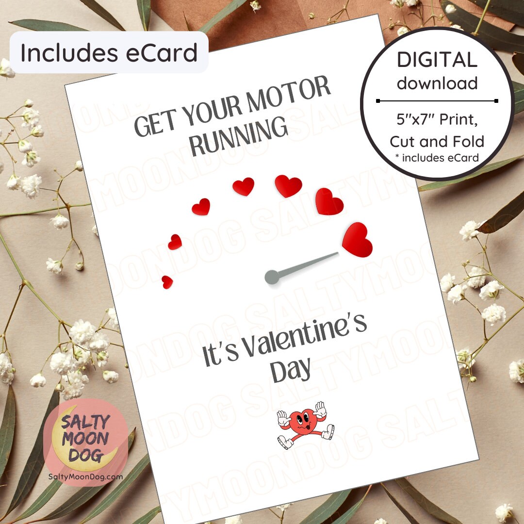 Car Guy Love Card, Car Lover Mechanic Card, Valentine Card, Anniversary ...