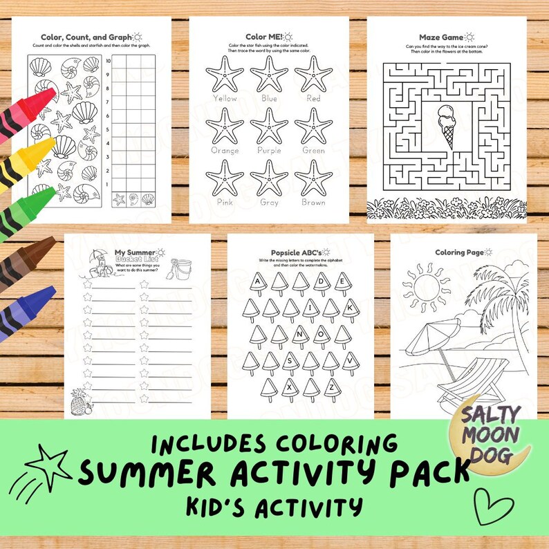 Summer Activities, Summer Printables, Summer Games, Summer Activity ...
