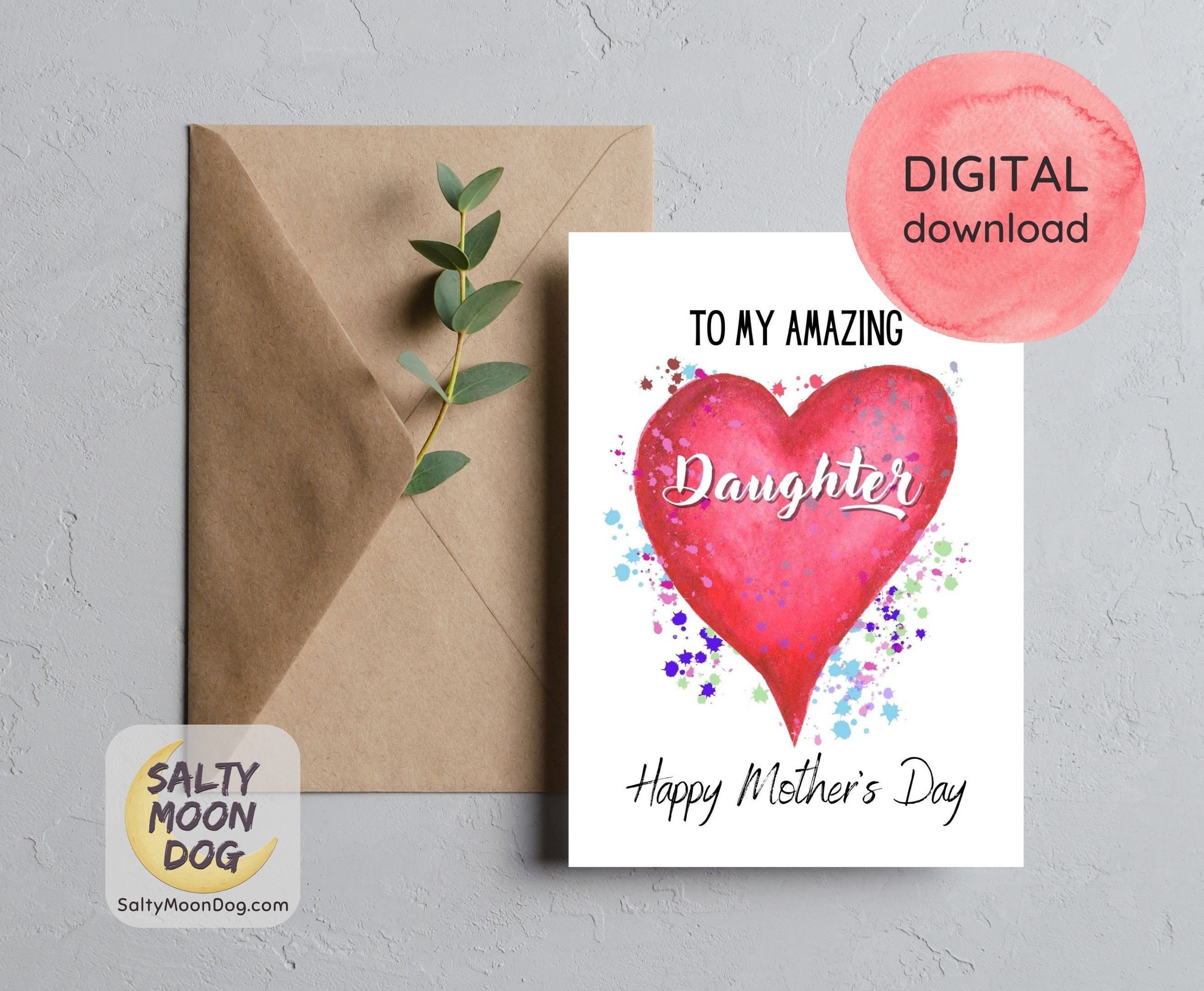 Mother's Day Card for Daughter / Amazing Daughter Mothers Day Card ...