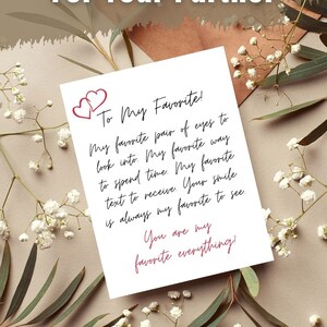 Youre My Favorite Card / Valentines Day Card for Him Card for - Etsy