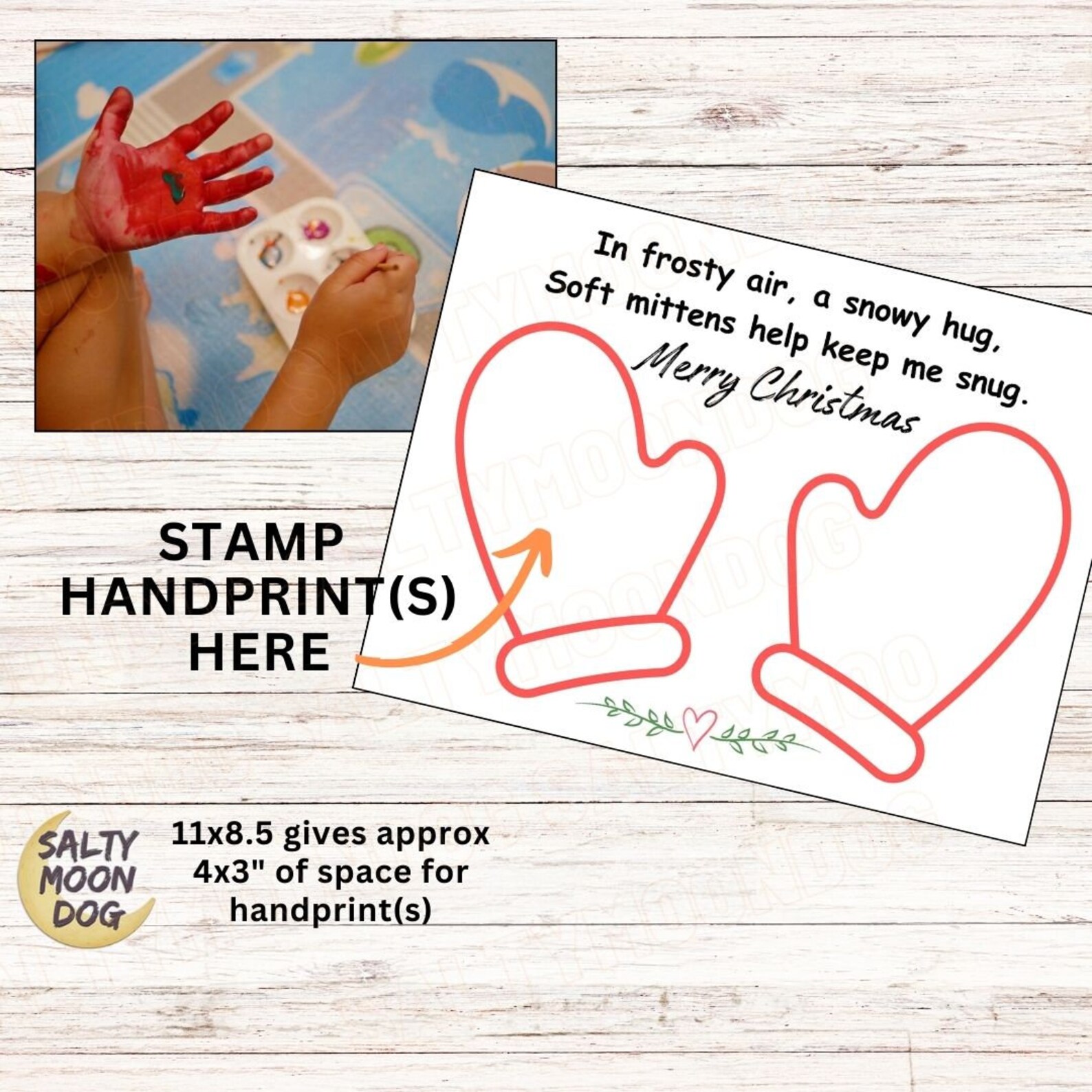 Handprint Art Mitten Poem Baby Toddler Kids Activity Art Craft ...