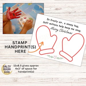 Handprint Art Mitten Poem Baby Toddler Kids Activity Art Craft ...