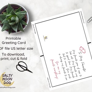 Youre My Favorite Card / Valentines Day Card for Him Card for - Etsy