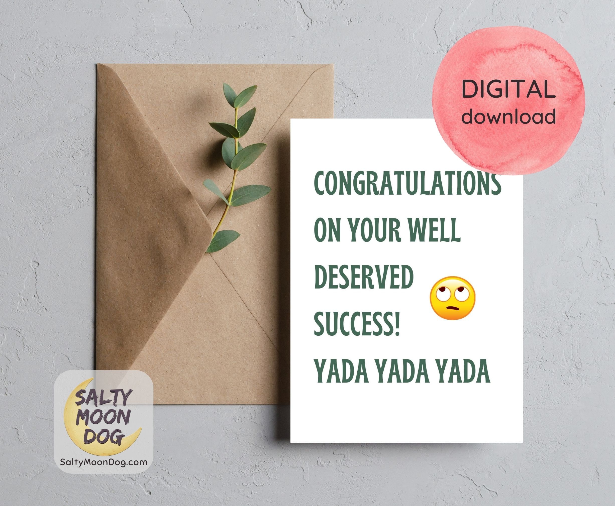 Funny Congratulations Card Funny New Job Card Graduation Exams Job ...