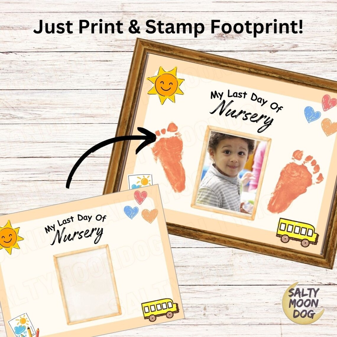 Last Day of Nursery School Handprint Craft Printable Nursery Graduation ...