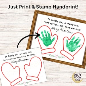 Handprint Art Mitten Poem Baby Toddler Kids Activity Art Craft ...