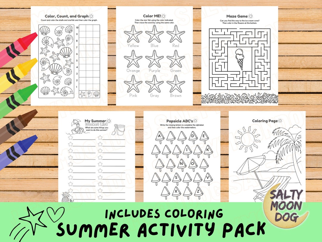 Summer Activities Summer Printables Summer Games Summer - Etsy