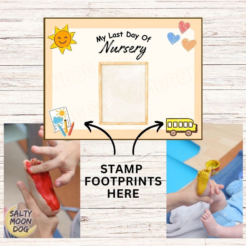 Last Day of Nursery School Handprint Craft Printable Nursery Graduation ...