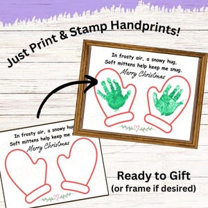 Handprint Art Mitten Poem Baby Toddler Kids Activity Art Craft ...