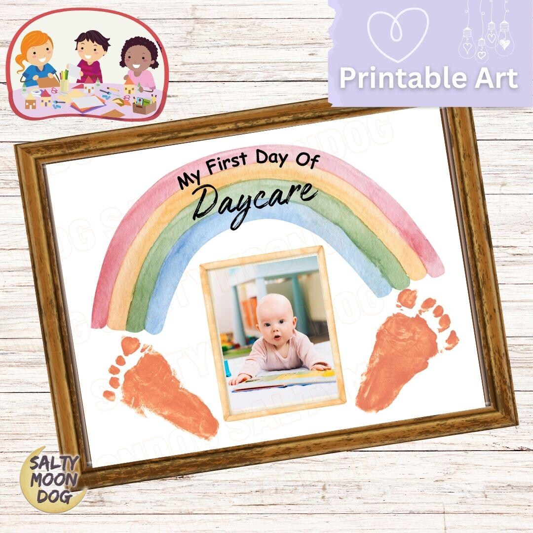 First Day of Daycare Handprint Craft Printable | Daycare Craft ...