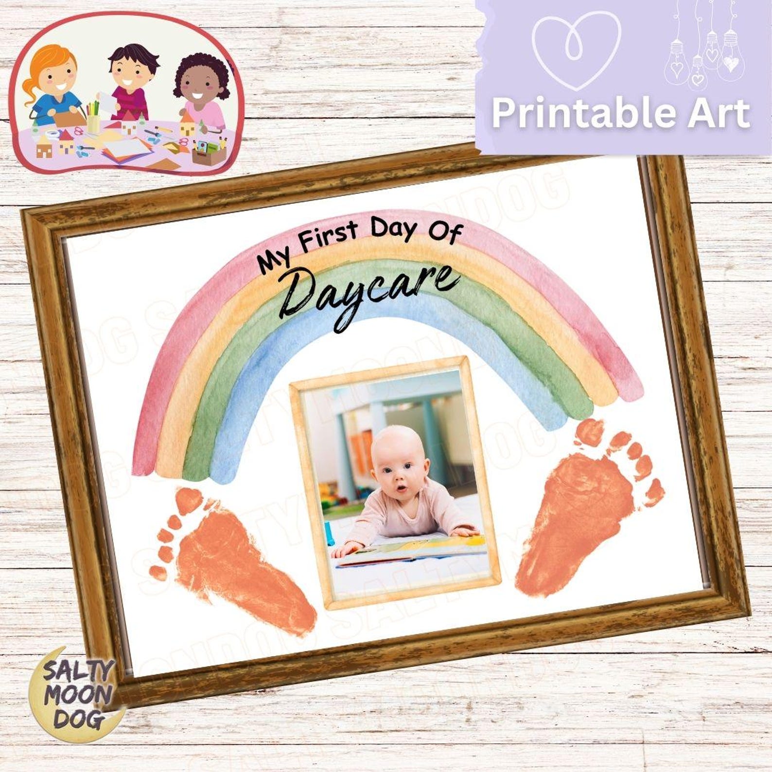 First Day of Daycare Handprint Craft Printable | Daycare Craft ...