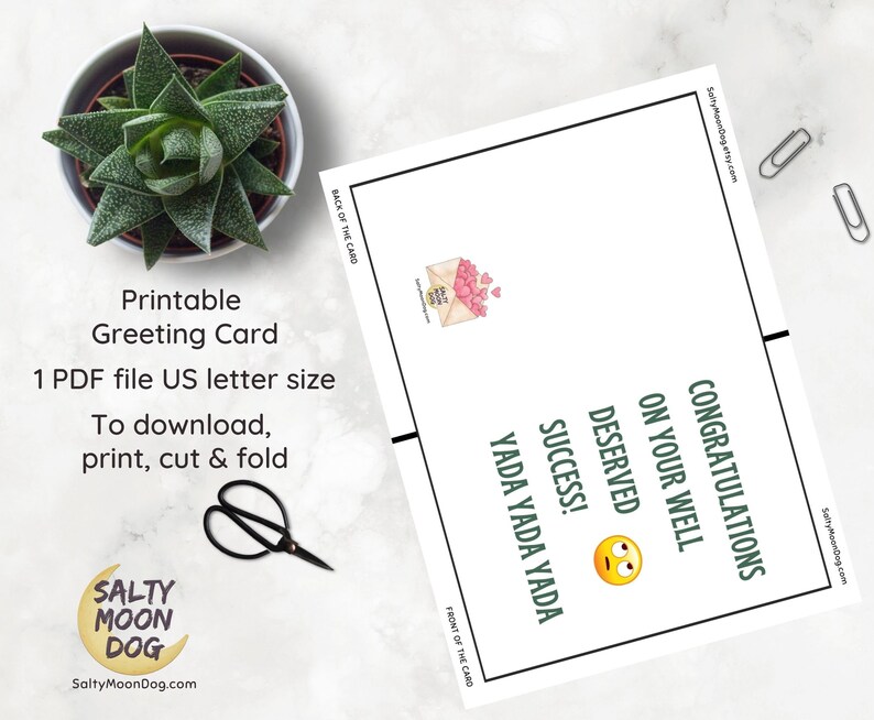 Funny Congratulations Card Funny New Job Card Graduation Exams Job ...