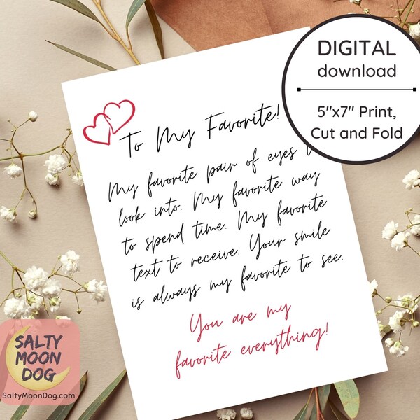 Valentines Day Card - Etsy