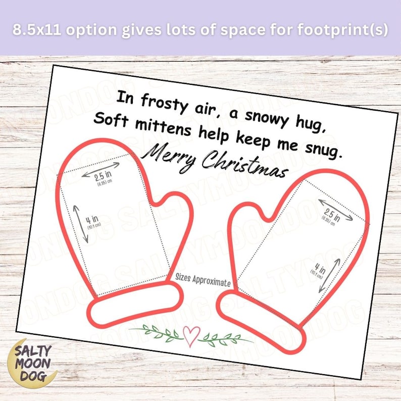 Handprint Art Mitten Poem Baby Toddler Kids Activity Art Craft ...