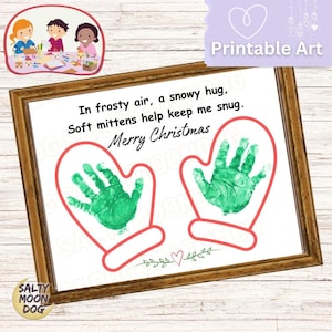 Handprint Art Mitten Poem Baby Toddler Kids Activity Art Craft ...