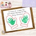 Handprint Art Mitten Poem Baby Toddler Kids Activity Art Craft ...