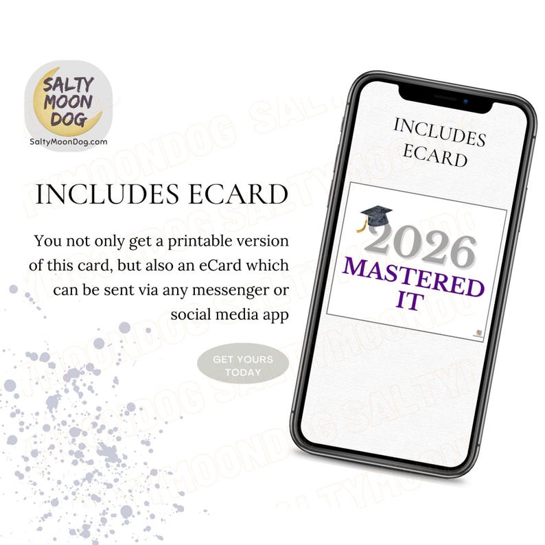 2026 Masters Degree Card | Masters Graduation | Masters Degree Pun Card ...