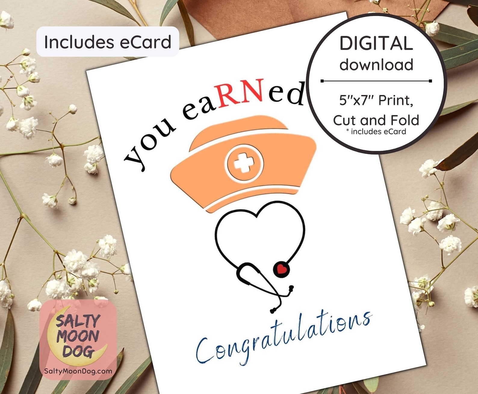 2025 Nurse Graduation Card | RN Card | RN Graduation | Graduation for ...