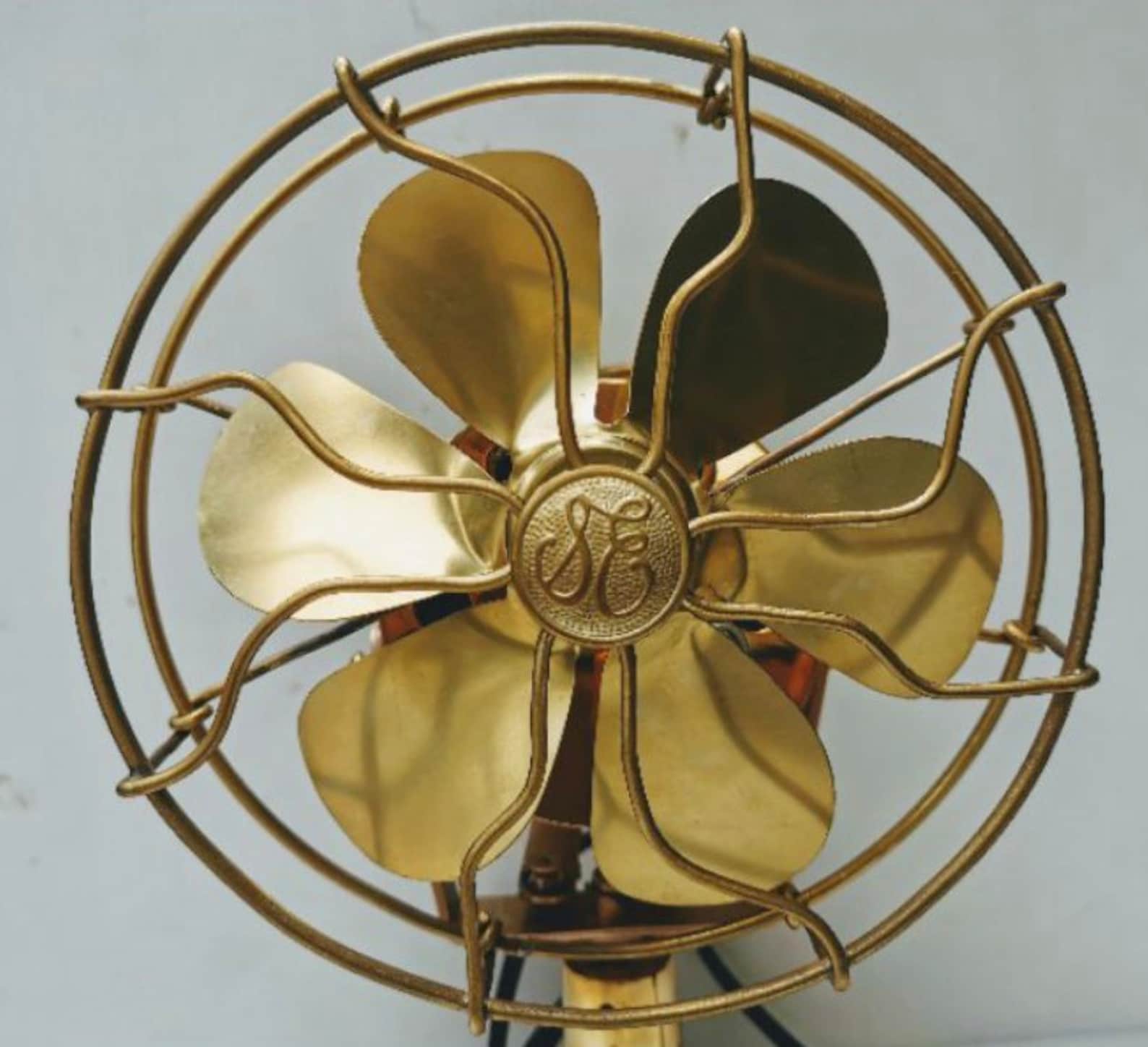 Fan Vintage 6 brass Fan Blades Can Rotate 360 Degrees - Etsy
