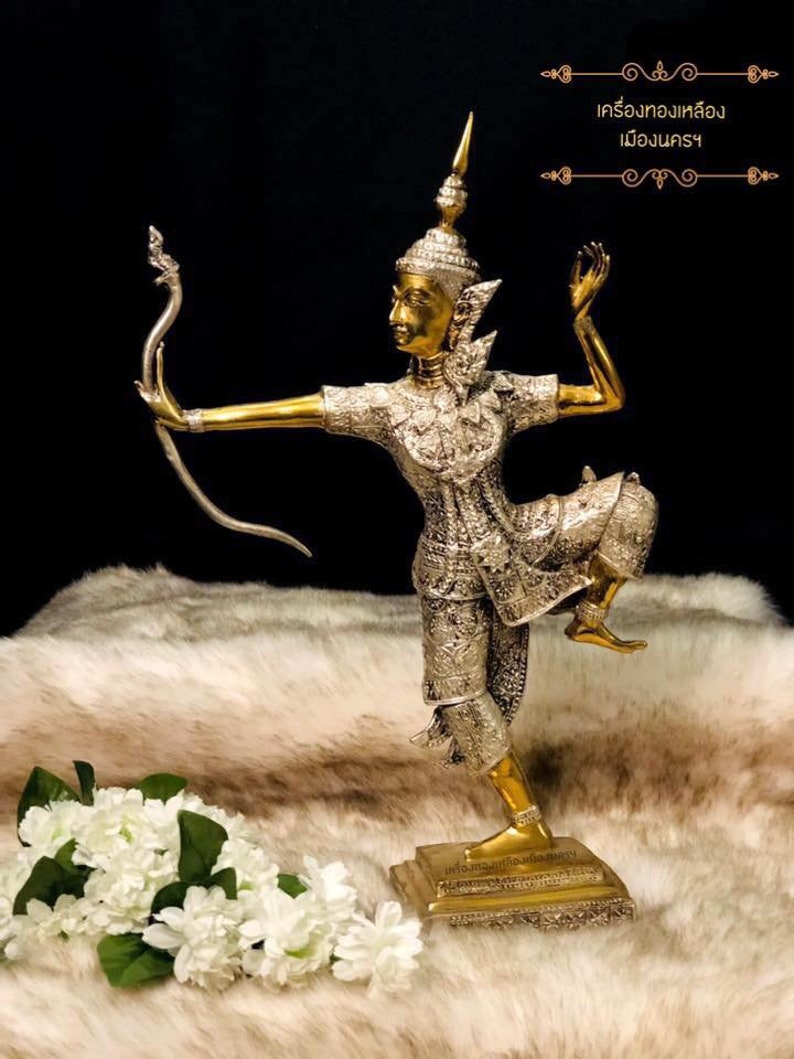 Brass Hindu Statue of Lord Rama Thai Handmade Artifact - Etsy