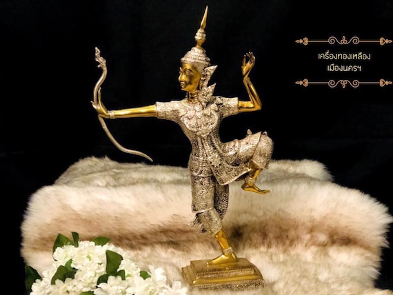 Brass Hindu Statue of Lord Rama Thai Handmade Artifact | Etsy