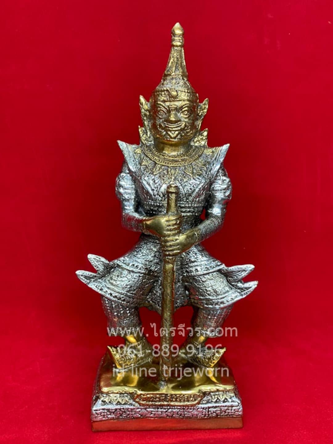 Thai Guardian King Vessavaṇa Statue, Temple Demon Giant - Etsy