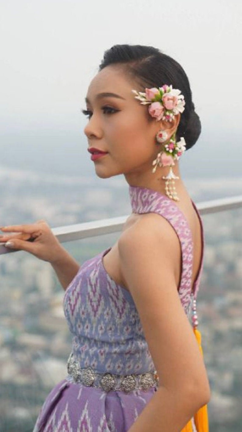 Thai Flower Bridal Ear Cuff Left Earring Made in Thailand Wholesale ...