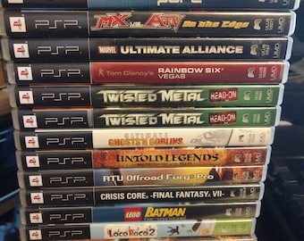 100 AUTHENTIC Sony PSP GAMES Collection - Etsy