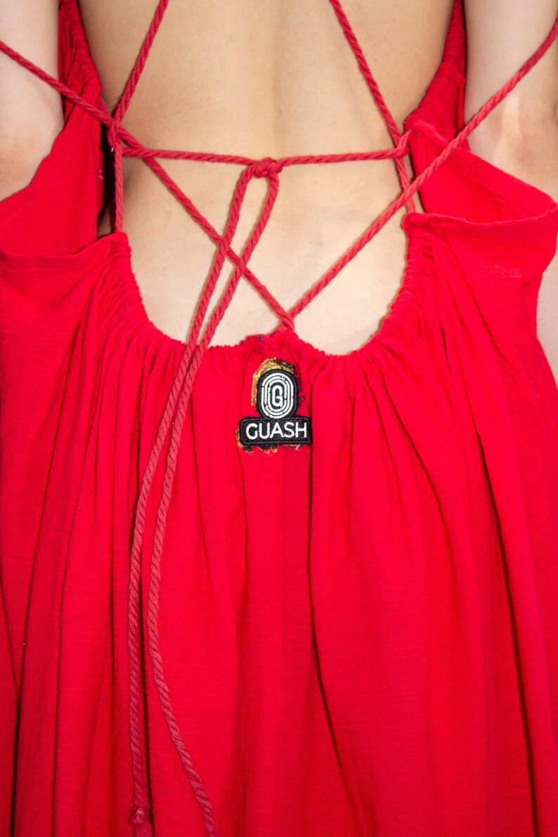 Red Shibari Dress, Christmas Dress,dress Transformer, Macramé Dress ...