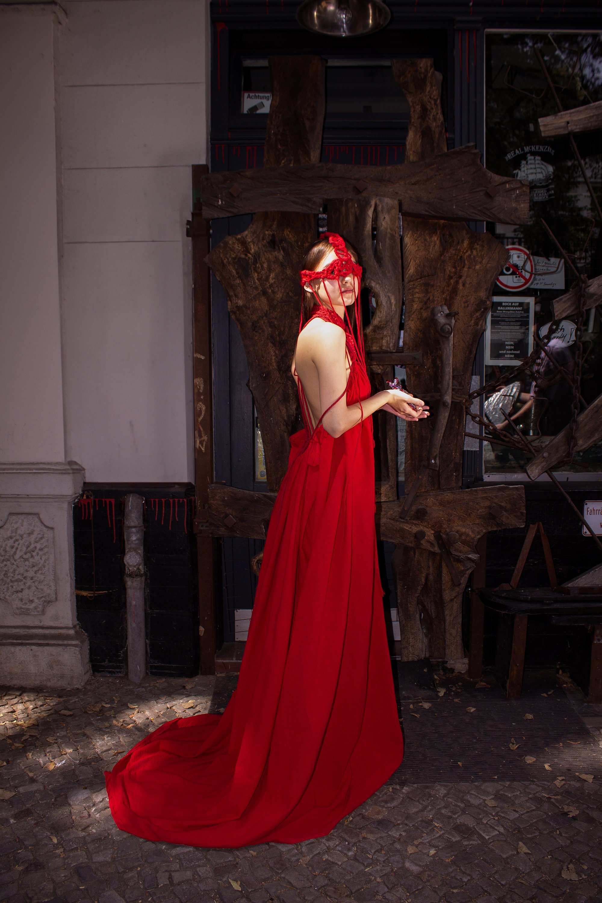 Red Shibari Dress, Christmas Dress,dress Transformer, Macramé Dress ...