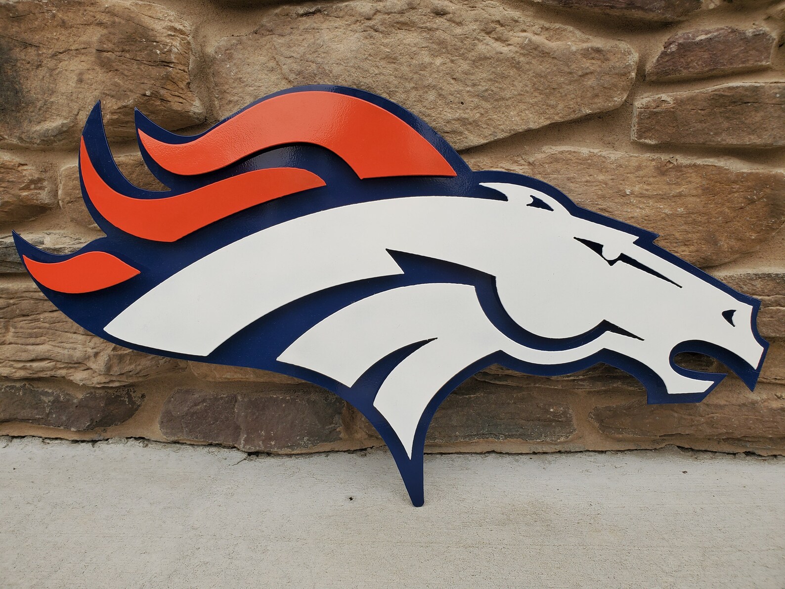 DENVER BRONCOS 3D Metal Sign Layered Powder Coated | Etsy