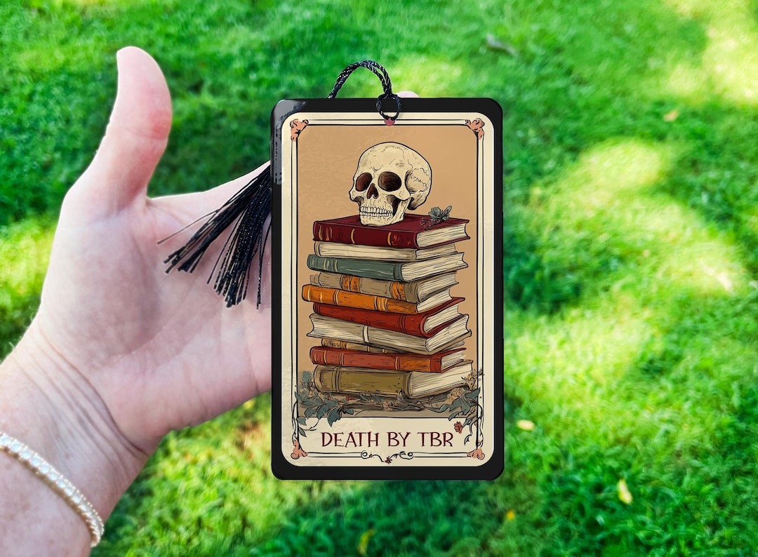 Death by TBR Tarot Card Bookmarks, Witchy Bookmarks, Laminated ...