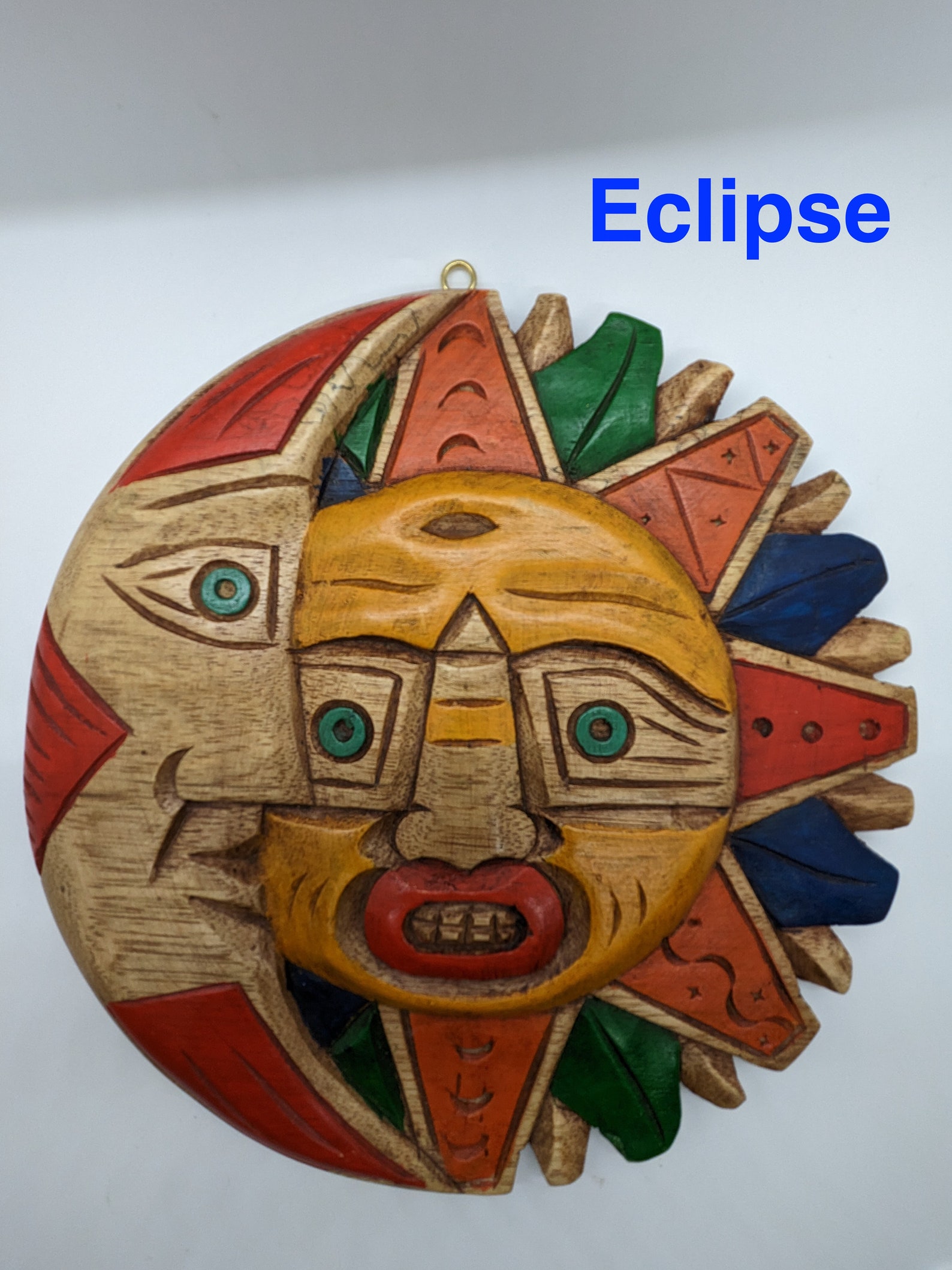 Hand Carved Wood Wall Hangings Inca Sun God - Etsy