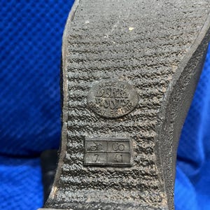 Vintage Original Derry Boots Wellingtons Black Rubber Faux Fur Lining ...