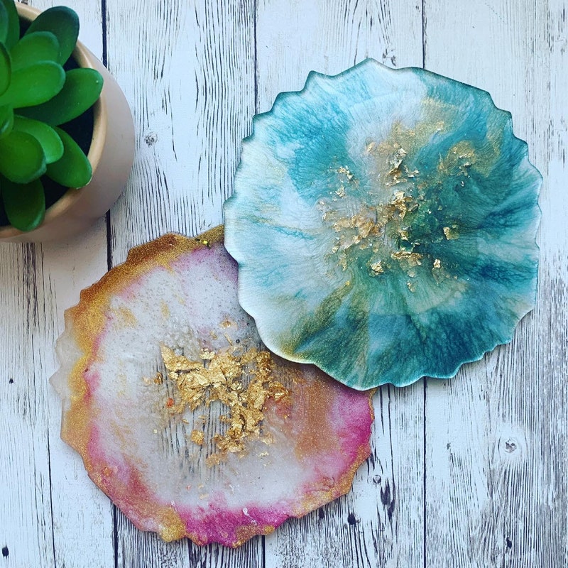 Geode Coasters - Etsy