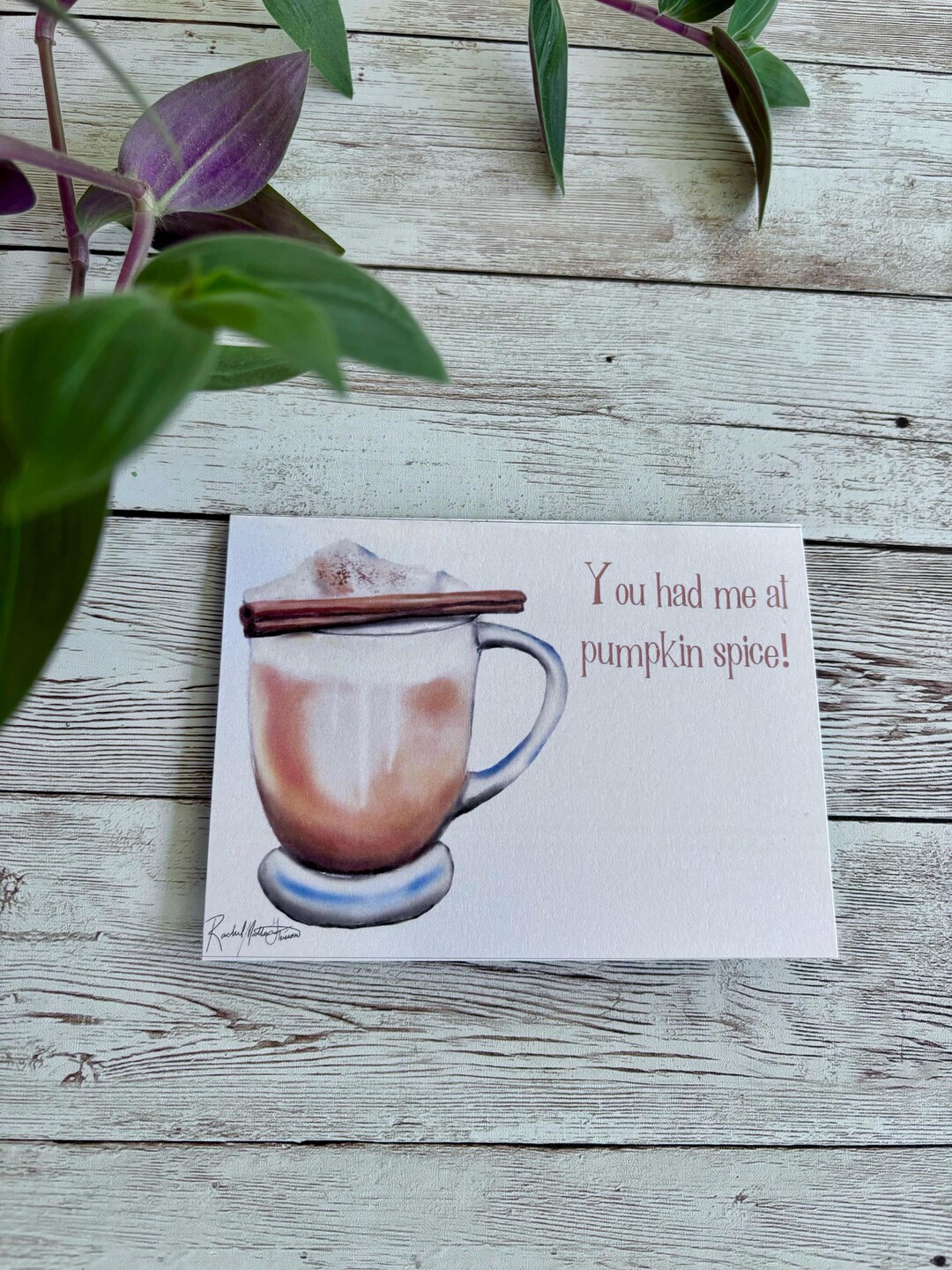 Printable Latte Card, You Had Me at Pumpkin Spice, Autumn Greeting Card ...