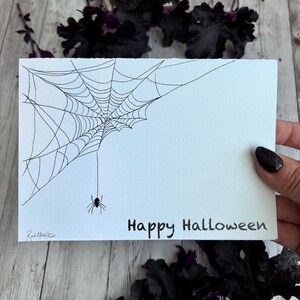 Printable Halloween Card, Spider Greeting Card, Spooky Birthday Card ...