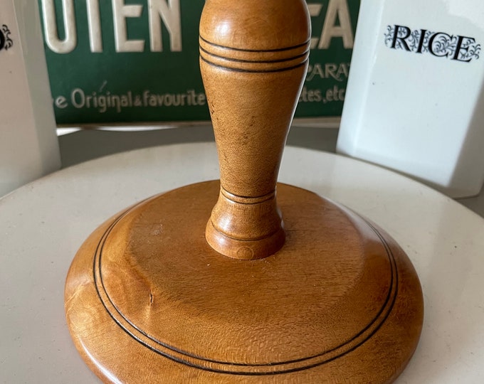 Antique Treen Dairy Butter Press - Butter Paddle - Wooden Masher ...