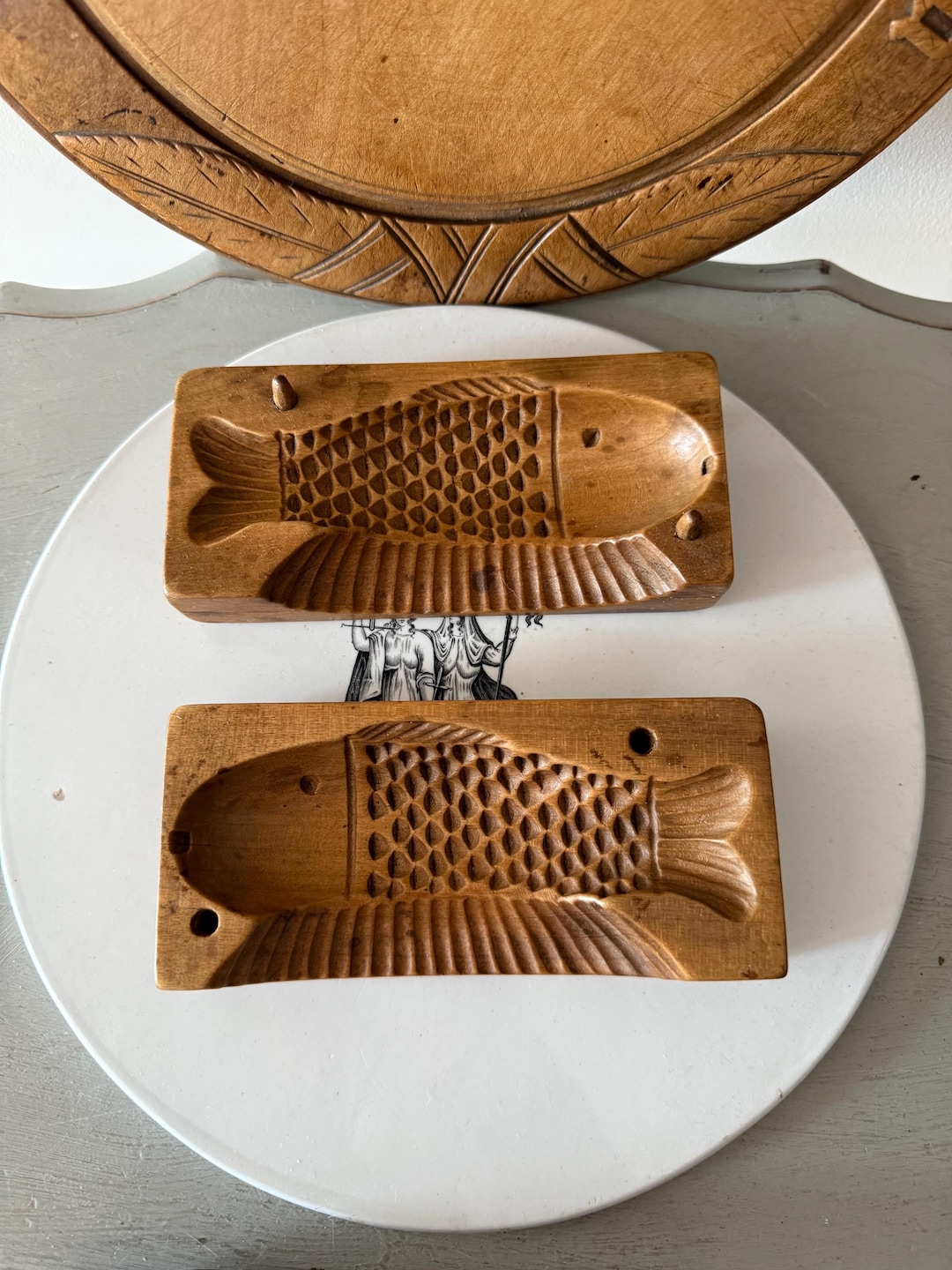 Antique Treen Fish Mould – Rare 19th Century Wooden Butter Mold - Etsy