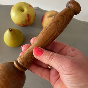 Antique Wooden Pestle - Masher - Butter Press - Kitchenalia - Treen - Etsy