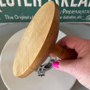 Antique Treen Dairy Butter Press - Butter Paddle - Wooden Masher ...