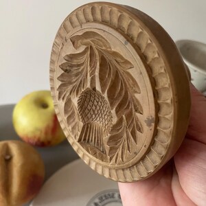 Large Antique Treen Dairy Butter Stamp - Wooden Butter Mould - Scottish ...