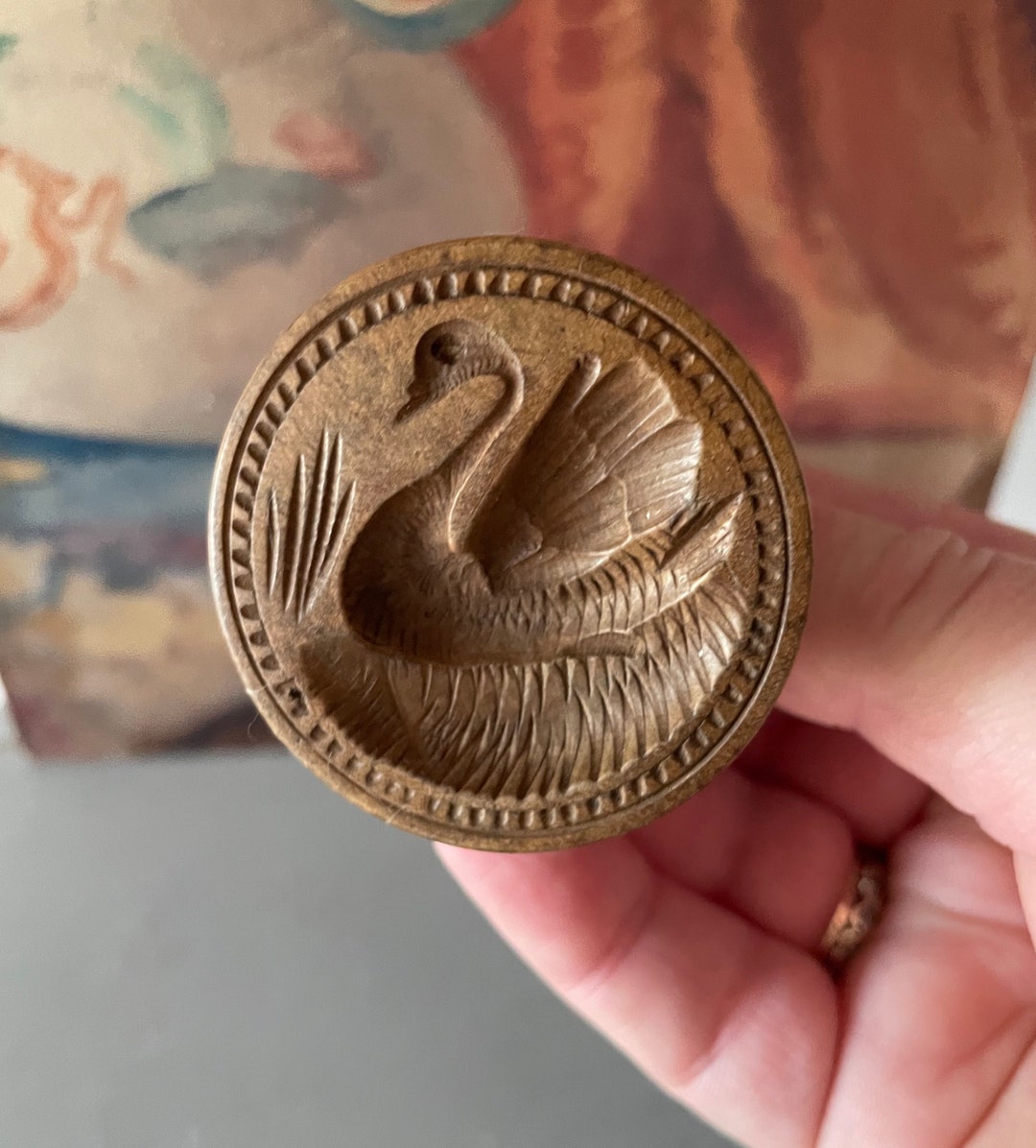 Cute Antique Treen Dairy Butter Stamp Wooden Butter Mould - Etsy