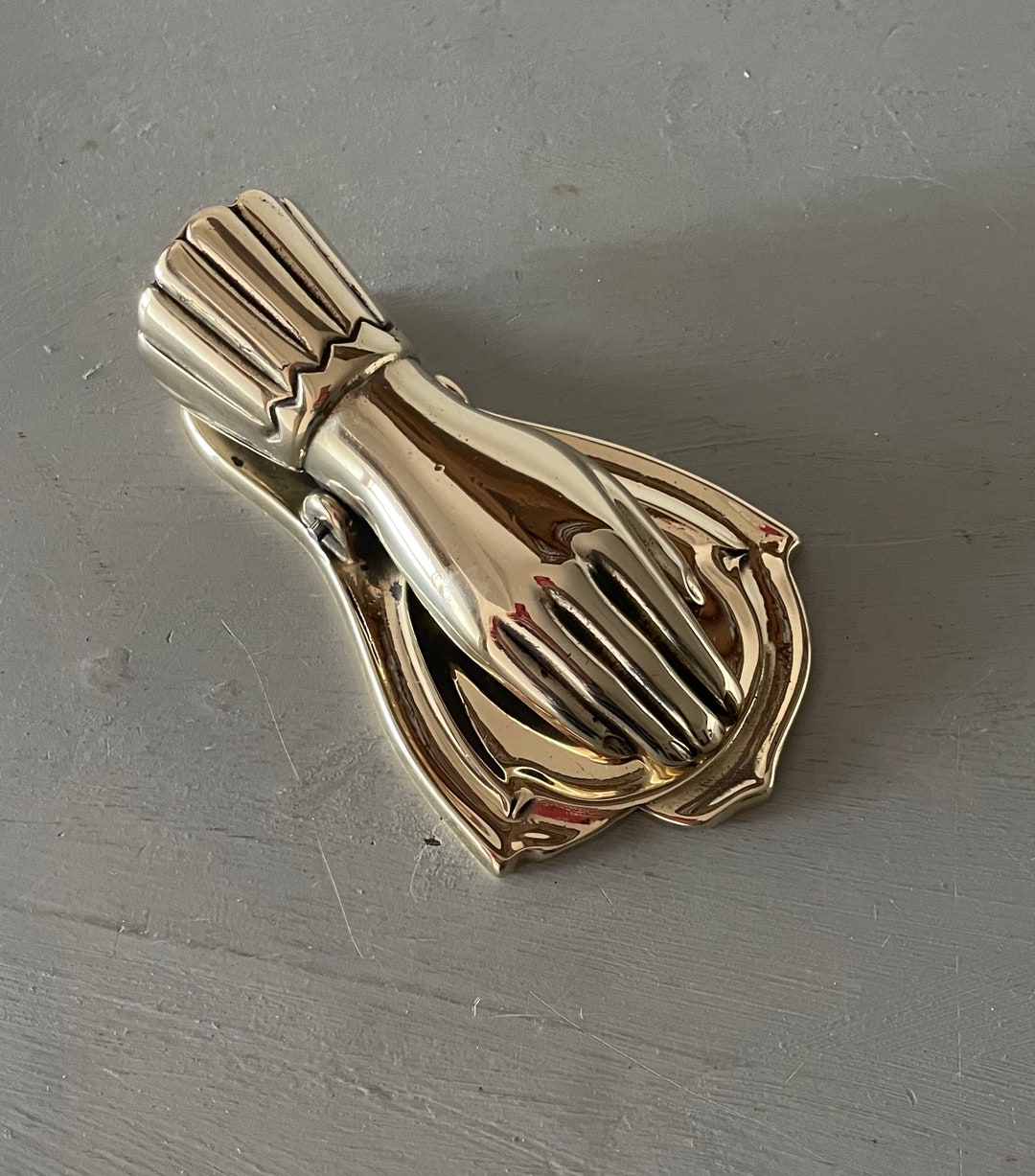 Vintage Brass Hand Clip: Large Letter Clip, Paper Weight - Etsy