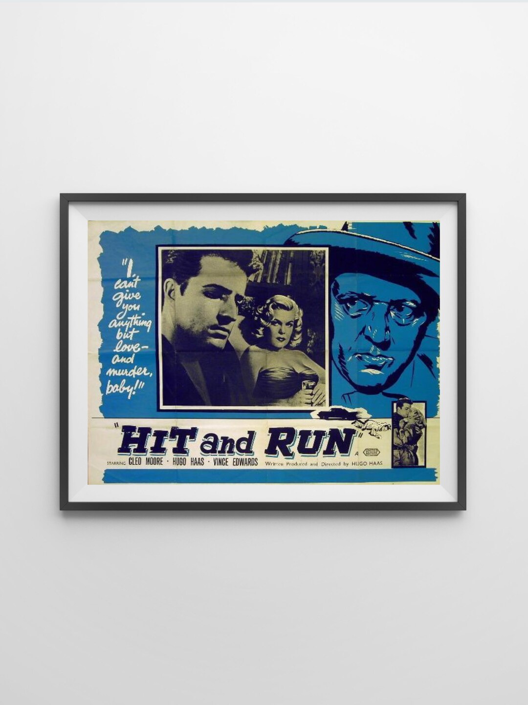 Hit and Run Vintage Movie Poster Art Print - Etsy
