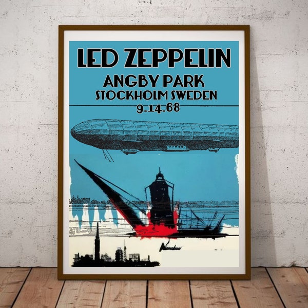 Led Zeppelin Concert Poster - Etsy