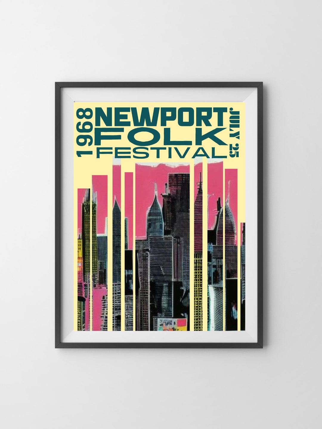 Newport Folk Festival 1968 Art Print - Etsy