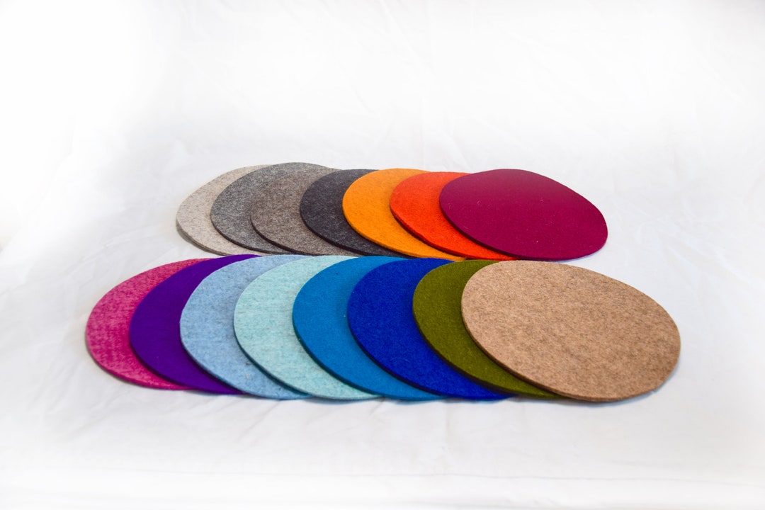 21 Cm Felt Coaster thin, 100% Wool Felt, 2-3 Mm Thickness - Etsy