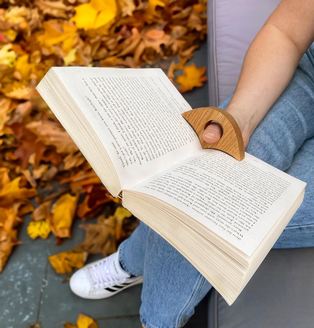 Thumb Page Holder, One Hand Book Holder, Wood Reading Assistant, Page ...